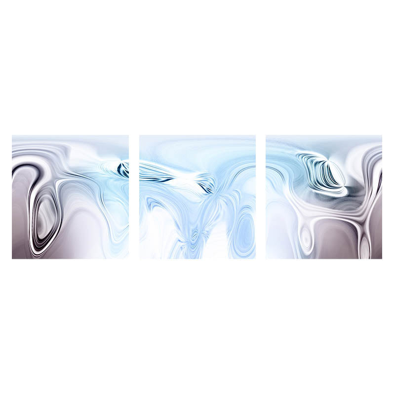 Modern Abstract Light Blue Artwork - Franklin Arts