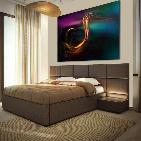 Golden Swirl Artwork - Franklin Arts